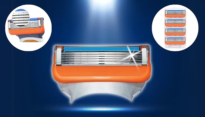 Replacement Razor Blades Compatible with Gillette Fusion