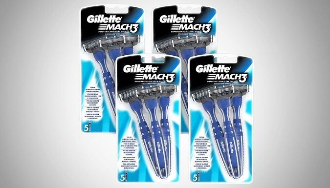 20-Pack Gillette Mach3 Disposable Razors
