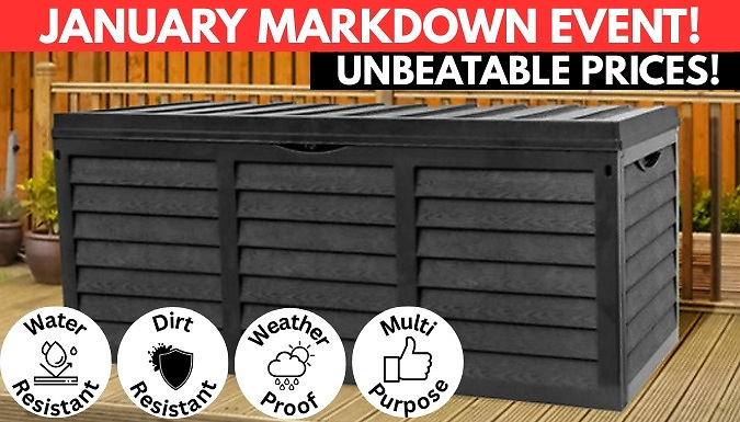 320L Weatherproof Garden Storage Box