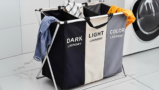 Dark Light Colour Detachable Laundry Basket