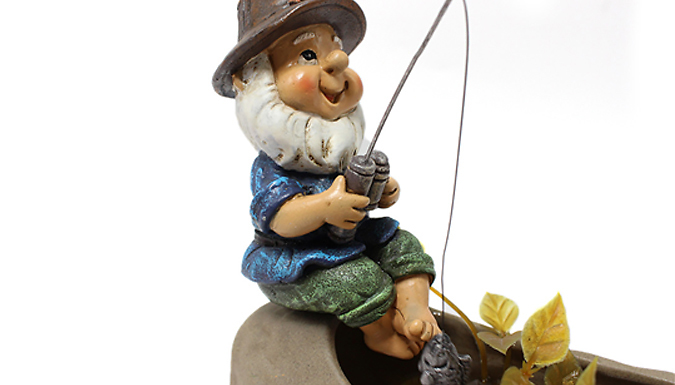 Large Garden Gnomes Fishing | Fasci Garden