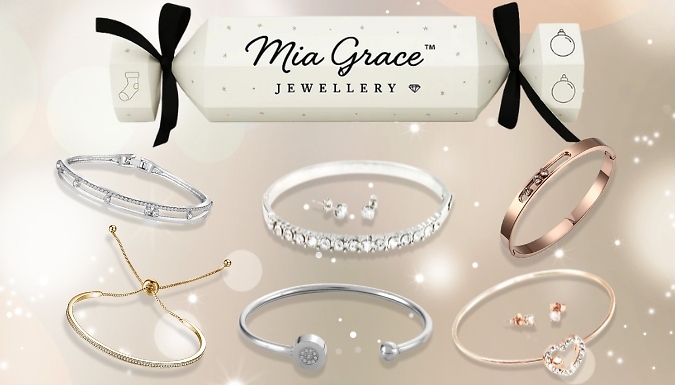 Swarovski Element Giant Jewellery Christmas Cracker - Includes 6 Bangles