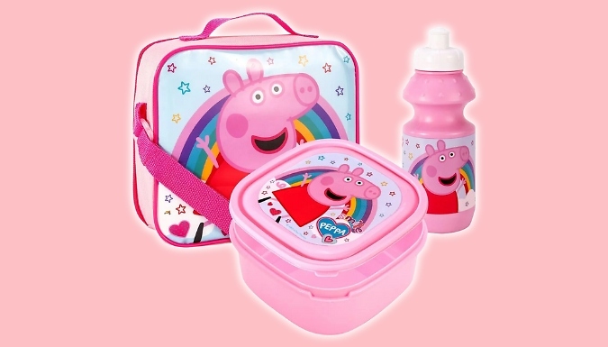 3-Piece Peppa Pig Lunch Box Set