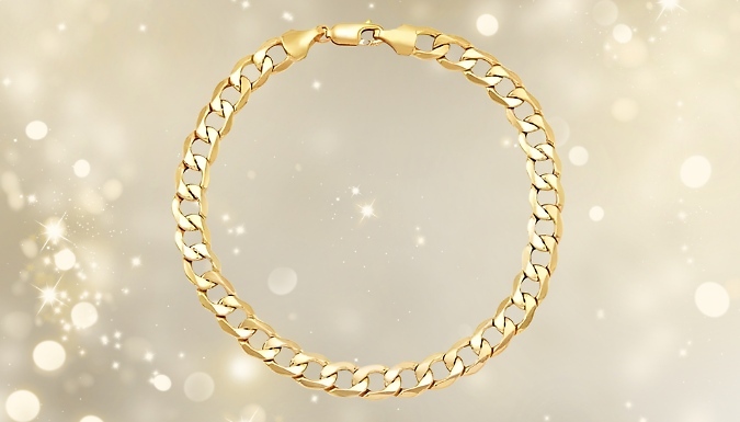 18k Gold Plated Classic Curb Chain Bracelet