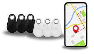 3-Pack of GPS Tracker Keyrings - 2 Colours