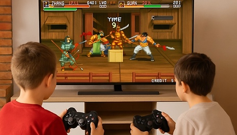 M8 Retro Two-Player Arcade Game Console - 3 Storage Options!