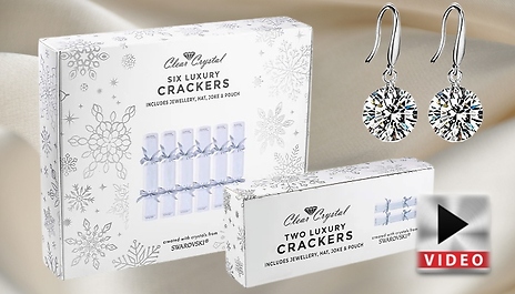 2, 6 or 12 Luxury Swarovski Elements Crackers