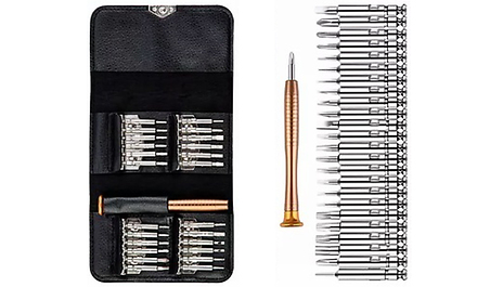 25-in-1 Precision Mini Screwdriver Set With Steel Handle