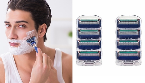 Replacement Razor Blades Compatible with Gillette Mach3 & Fusion 5 Series!