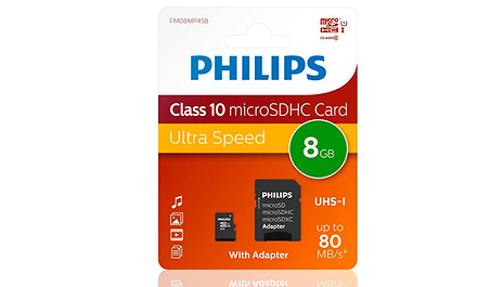 Philips 8GB Micro SDHC Card