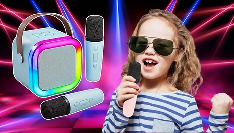 ChorusWave Portable Karaoke Set with Dual Mic Option!