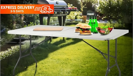 6ft Folding Heavy Duty Outdoor Trestle Table!