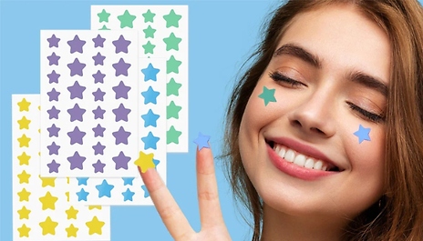 Colourful Face & Skin Spot Stickers - 112 Stickers!